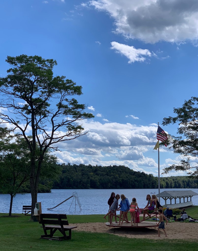 Beach View 4 – playground – Lake Mokoma Association